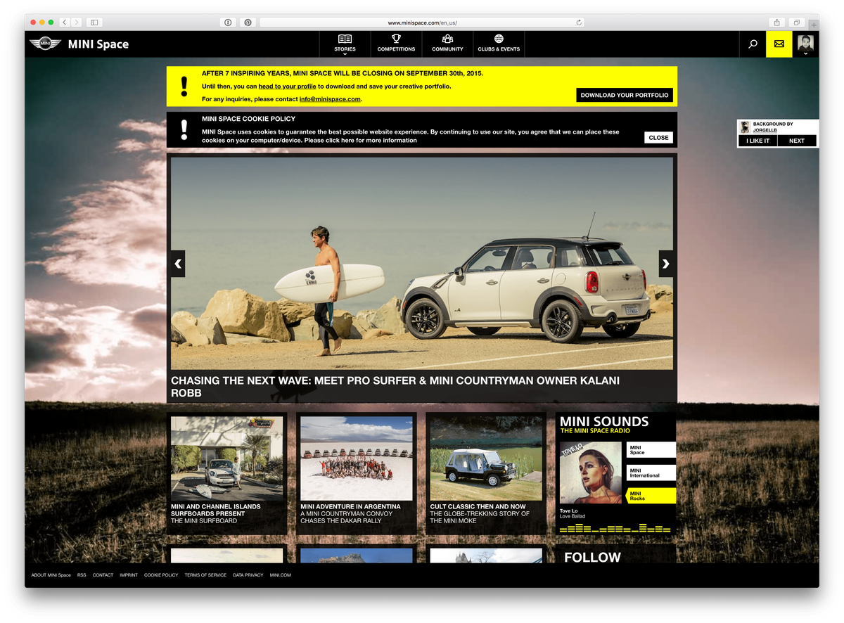 MINI schliesst die Tore von MINI Space. - MINIBLOG.CH